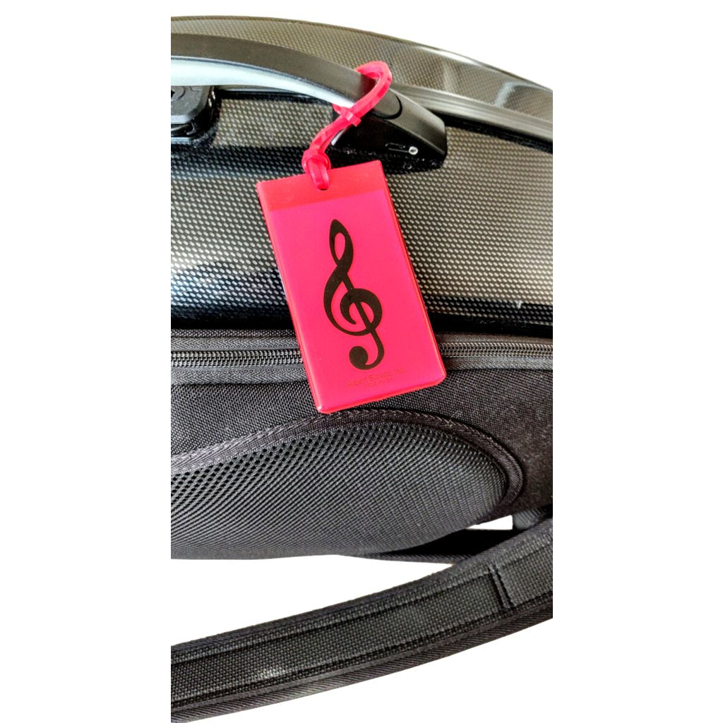Musical Instrument Name Tag - Treble Clef (Various Colours) — Crook and ...